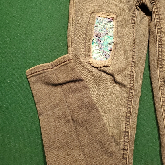 Justice | Bottoms | Justice Girls Stretchy Jeans With Sequin Patches ...